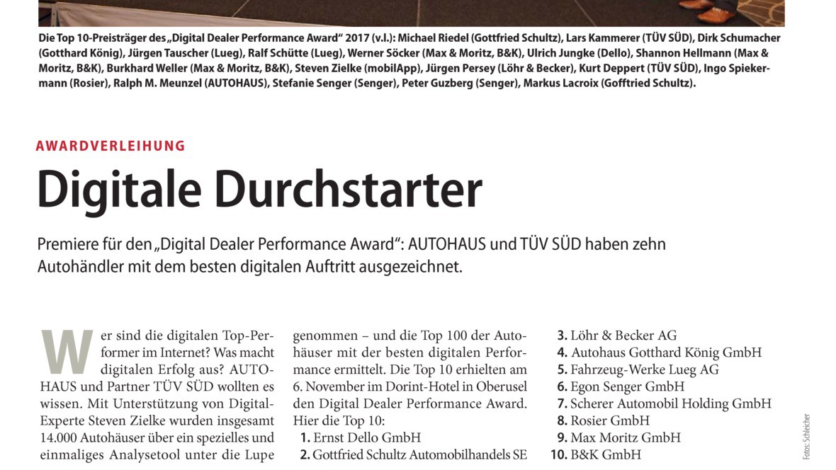 Awardverleihung: Digitale Durchstarter