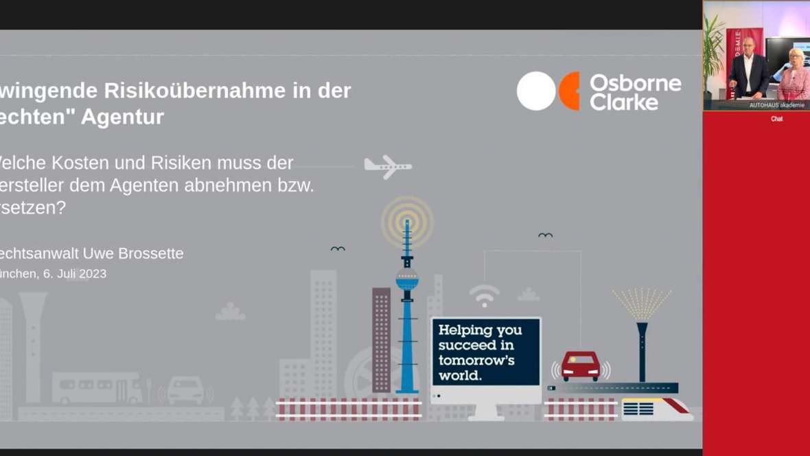 AUTOHAUS-Symposium Agentur: Zwingende Risikoübernahme in der echten ...