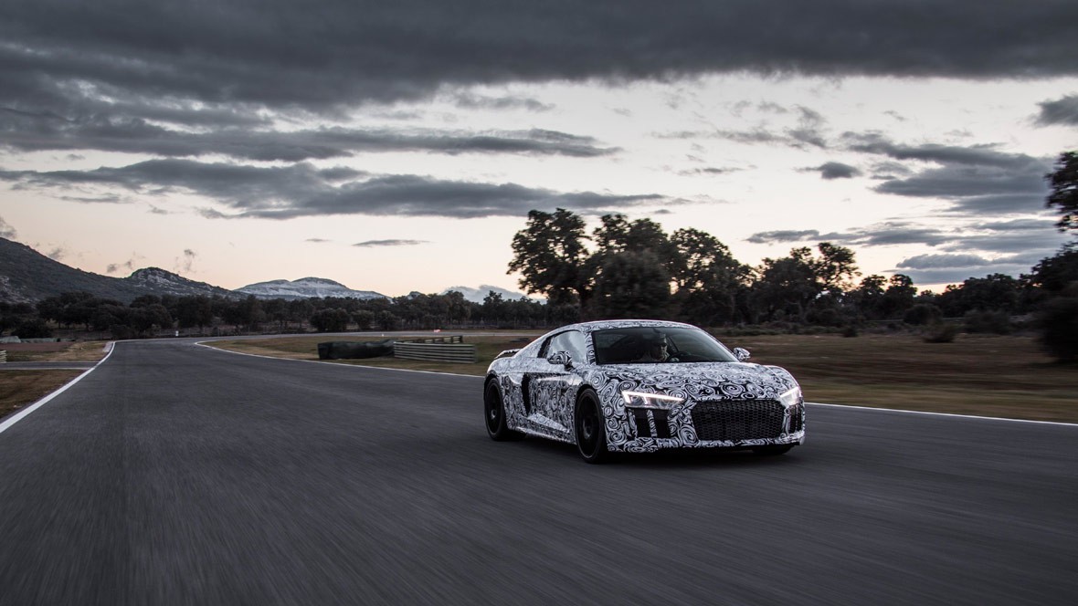 Neuer Audi R8, erste Testfahrt