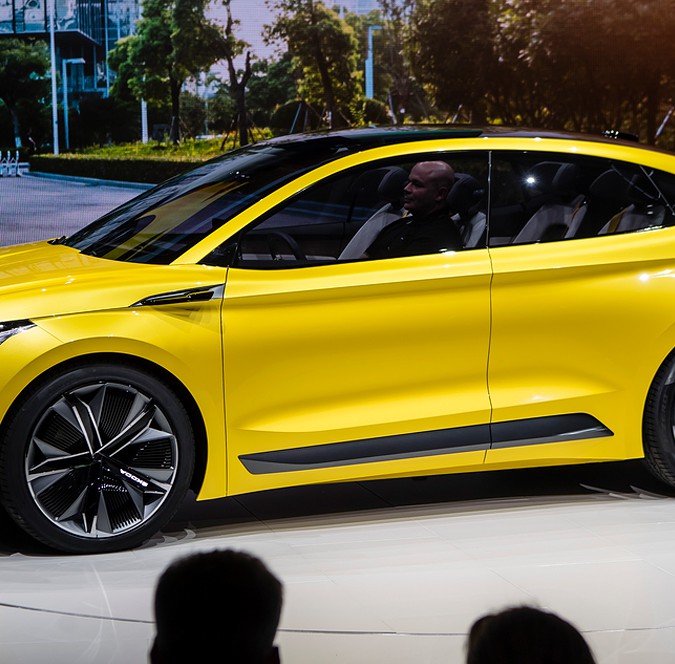 Skoda Vision iV Strom in Form